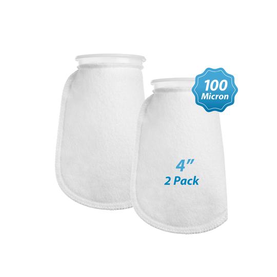 Aquatic Experts Aquatic Experts 4" Ring Aquarium Filter Sock 100 Micro
