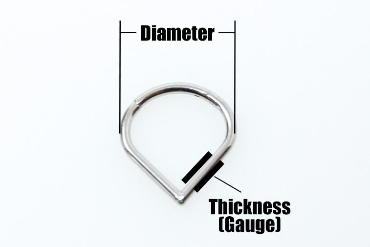 What size should I get for my septum ring? – Two Feather Plugs