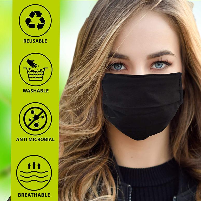 SENTEQ Fabric Face Cover with Earloop - Washable & Reusable