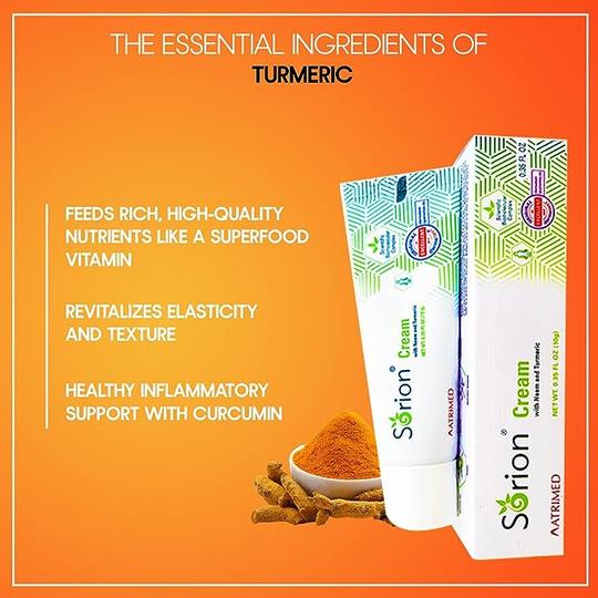 Sorion Herbal Cream (Travel-Size) with Coconut Oil, Neem, Turmeric