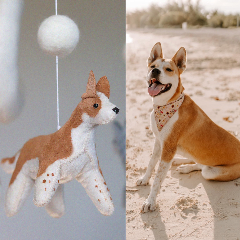 Custom Dog Baby Mobile