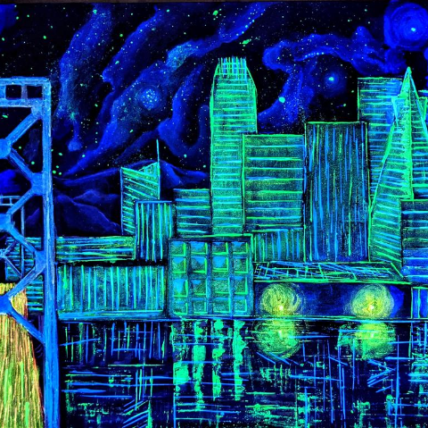 How to paint with glow in the dark acrylic paints – Art 'N Glow