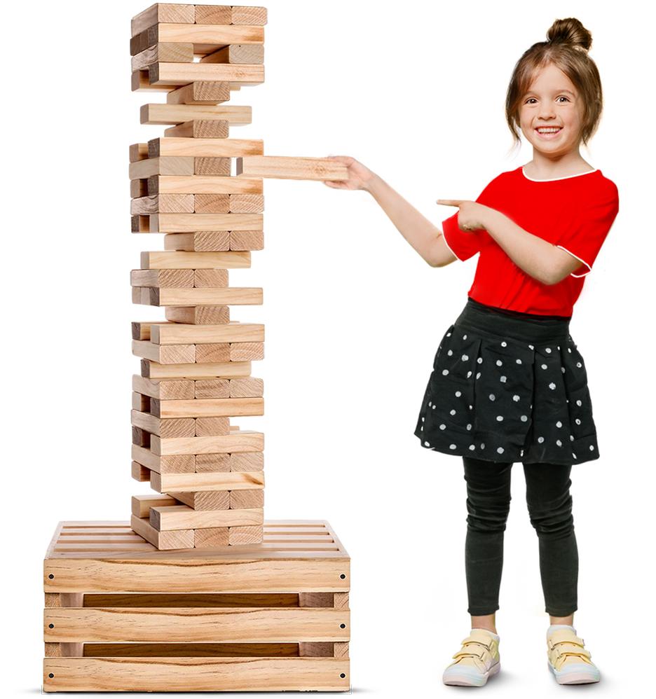 Giant Tower Game with Storage Crate / Game Table