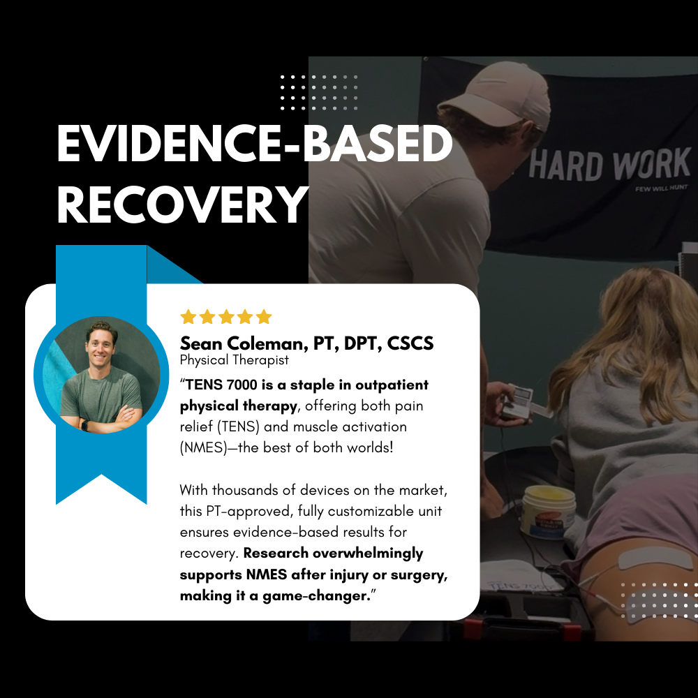 TENS 7000 Rechargeable TENS and EMS Combo Unit, Dual Channel