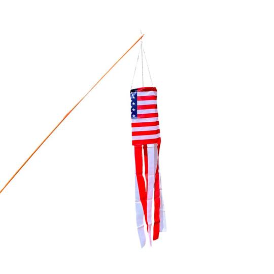 Shooting Range Wind Flag - American Flag Design On Wind Sock