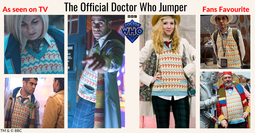 Seventh Doctor Jumper - Doctor Who 7th Doctor (Sylvester McCoy) Questi ...