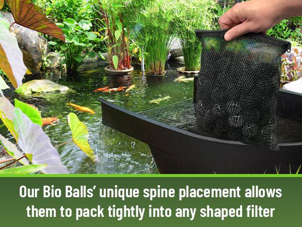 Bio Balls Filter Media - 1.5 Inch Large Bio Ball for Pond Filter - Per ...