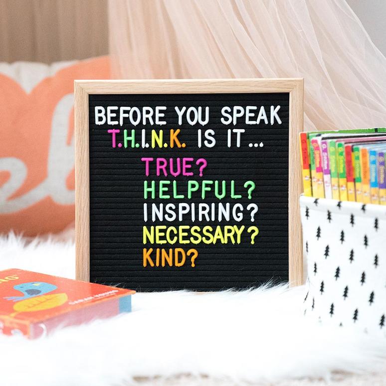 Neon Buzz Letter Set - Felt Letter Boards