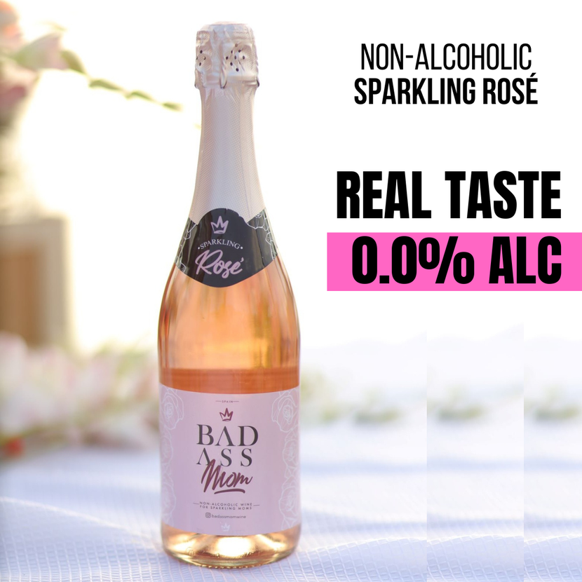 Non-Alcoholic Sparkling Rose | Real Taste 0.0%alc | Alcohol-free wine