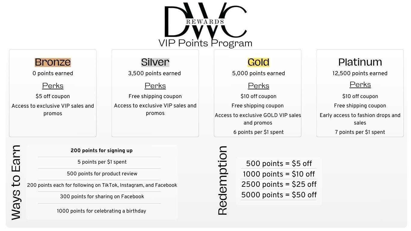 DWC Points Program — DanceWear Corner