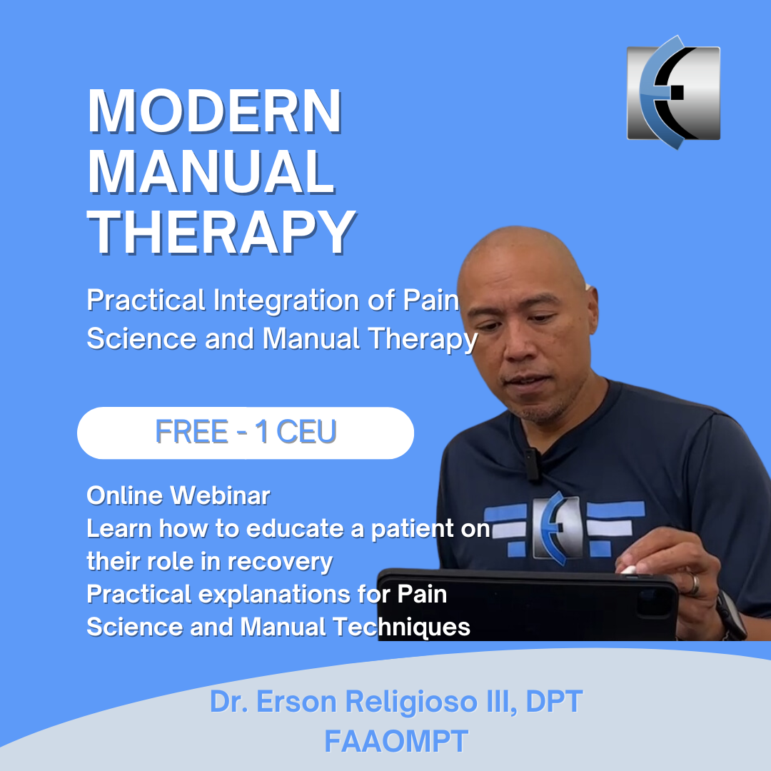 Practical Integration of Pain Science and Manual Therapy Webinar Regis