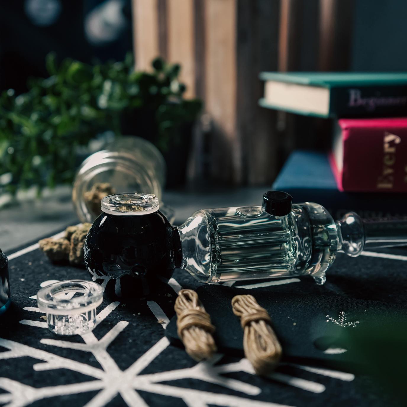 Freeze Pipe - Glass Weed Pipe Featuring a Freezable Glycerin Coil – The ...