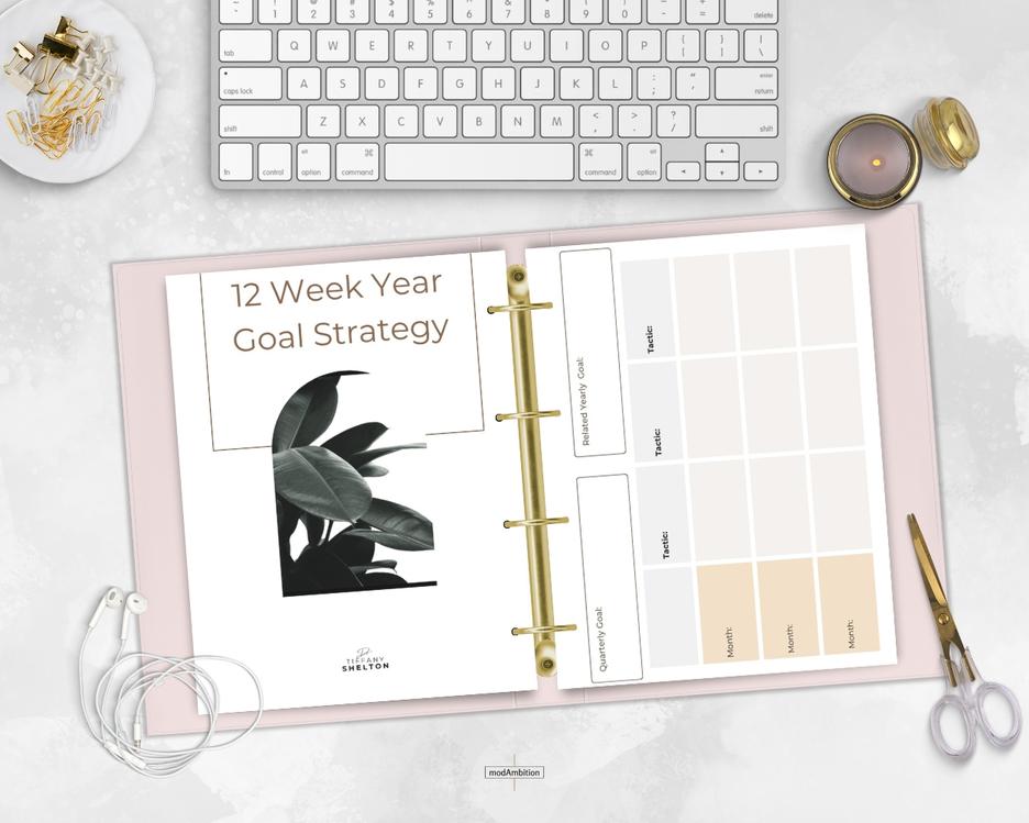 12 Week Year PDF Template – modAmbition
