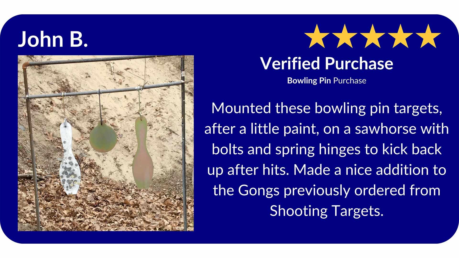 AR500 Steel Bowling Pin Targets 🎯