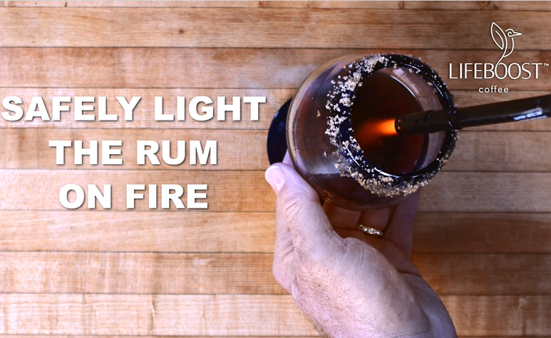 Flaming Spanish Coffee Recipe | Lifeboost Coffee