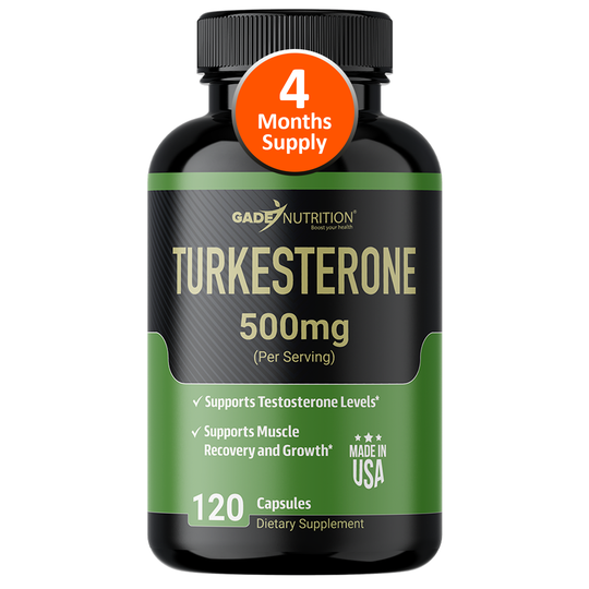 Turkesterone Supplement - 500 mg Ajuga Turkestanica Extract - 4 Months