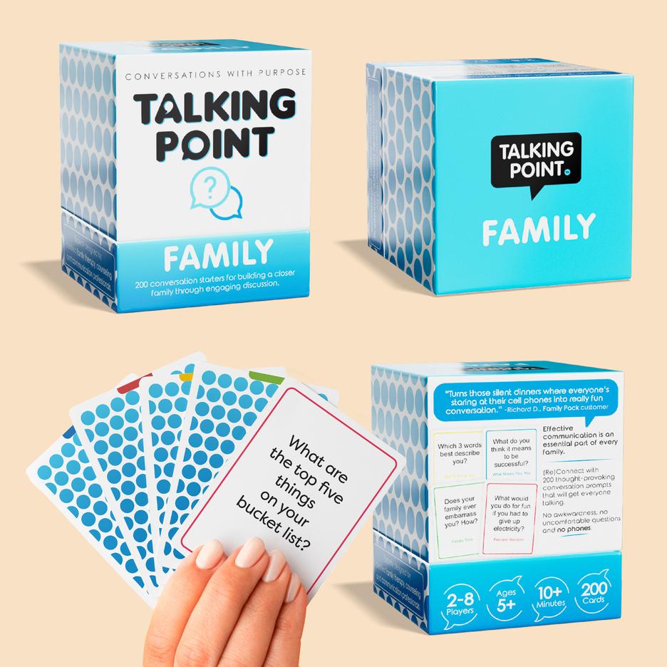 200 Family Conversation Cards | Talking Point Cards