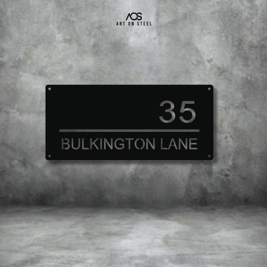 House Number | AOS 9 - Custom House Numbers from - Art on Steel