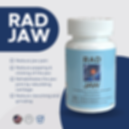Reduce Jaw Pain with Rad Jaw All Natural Supplement | Rad Health Inc