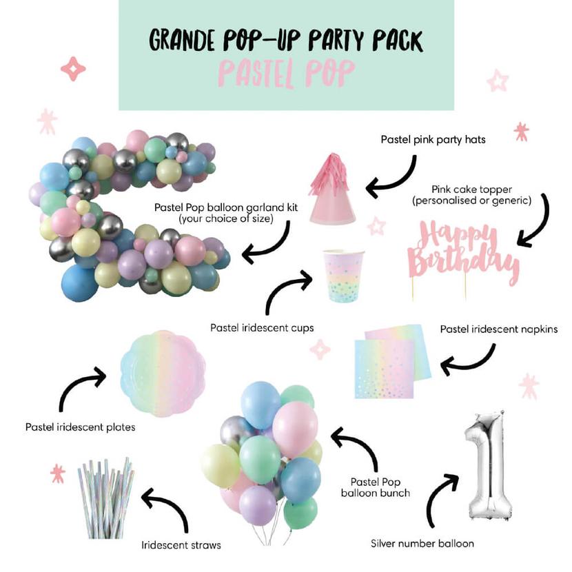 "Pastel Pop" DIY Balloon Garland Kit – The Pop-Up Party Co.