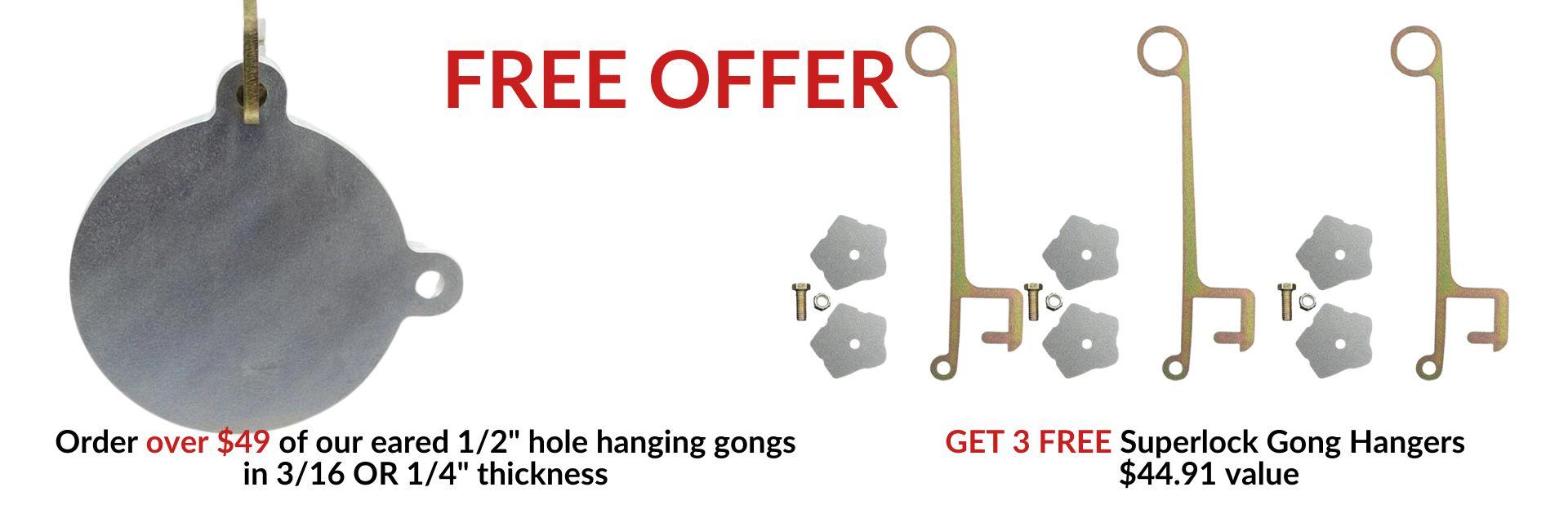 AR500 Steel Gong - 1"-16" Reactive Steel Shooting Targets ...