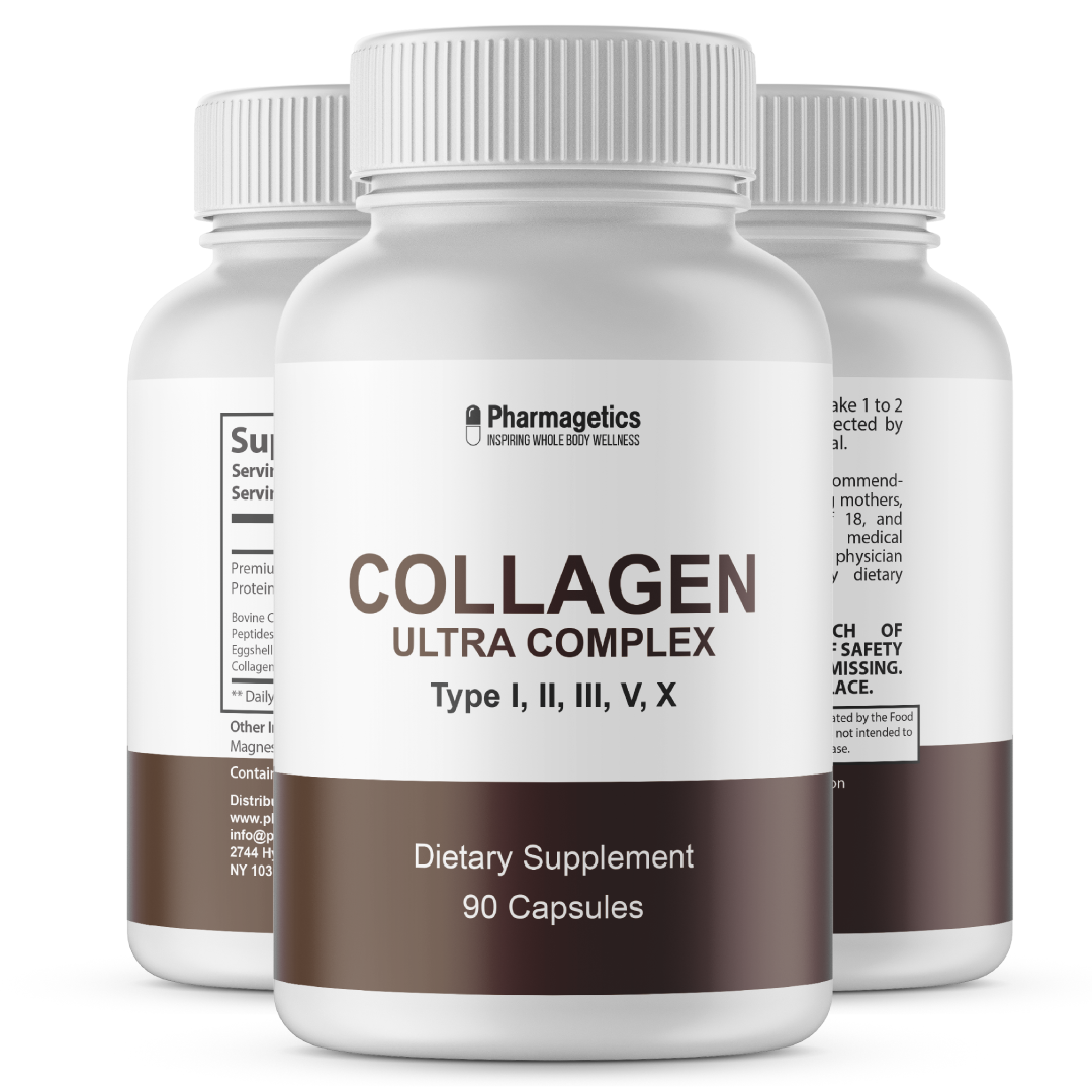Collagen Ultra Complex Types I, II, III, V & X - 90 Capsules – pharmagetics