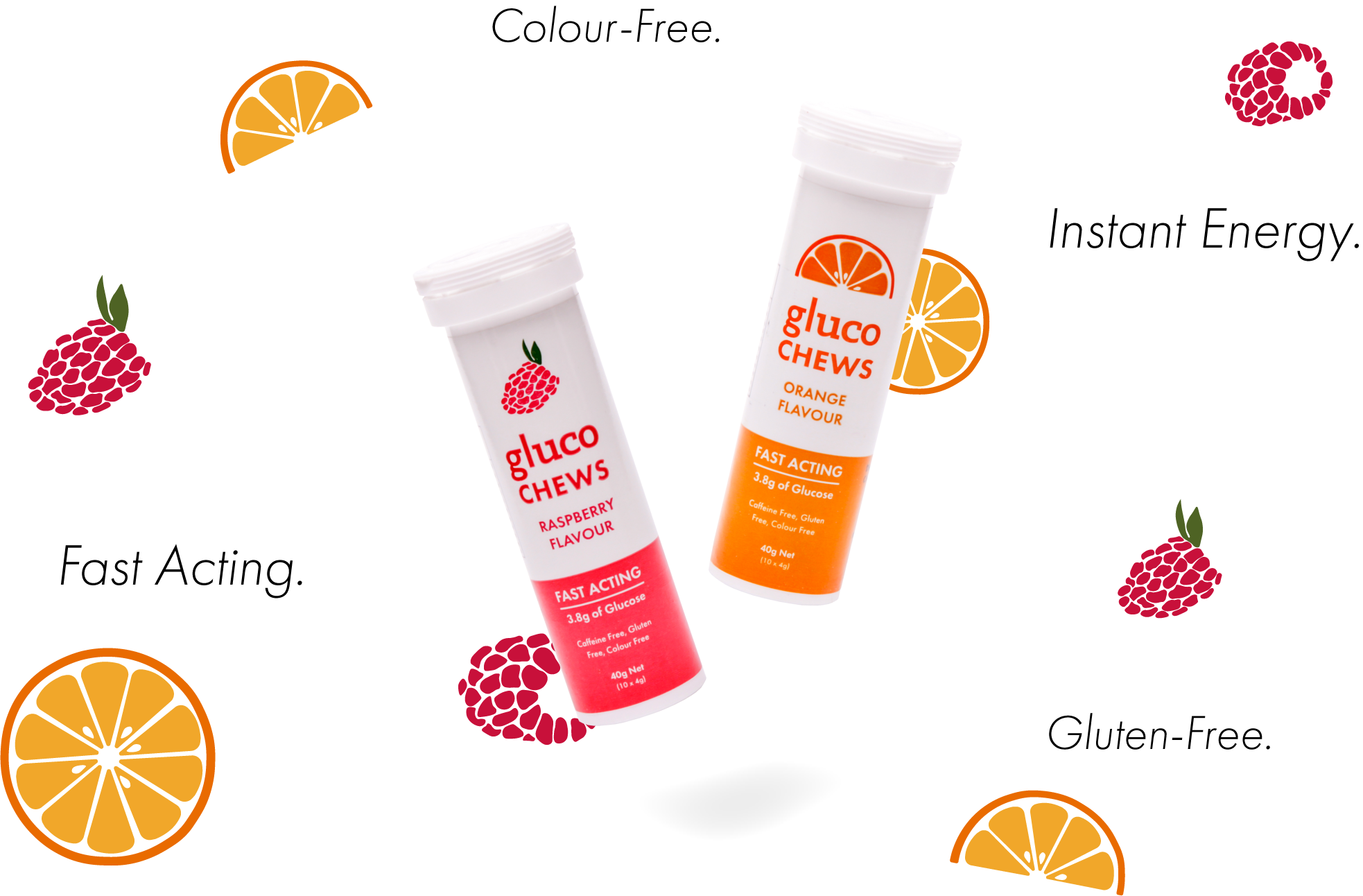 Glucochews - Raspberry Glucose Tablets - Hypotreat