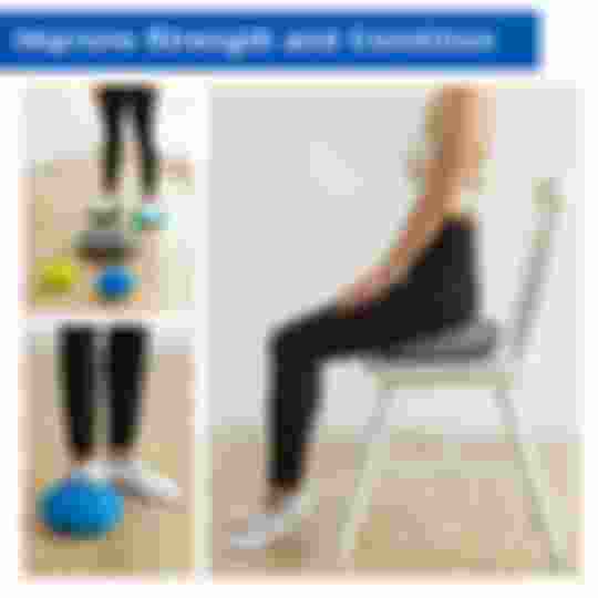 StrongTek Hedgehog Balance Pods with Hand Pump, Stability Trainer Set