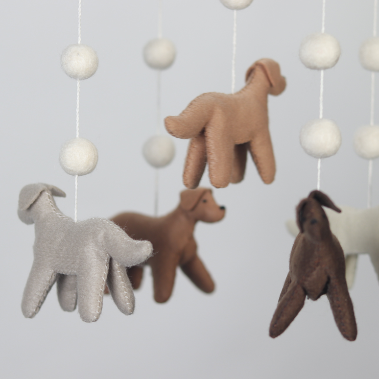 Handmade Dog Baby Mobile