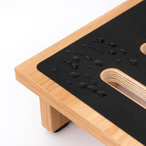 StrongTek Adult One Step Stool, Portable, Non-Slip Single Wooden Riser