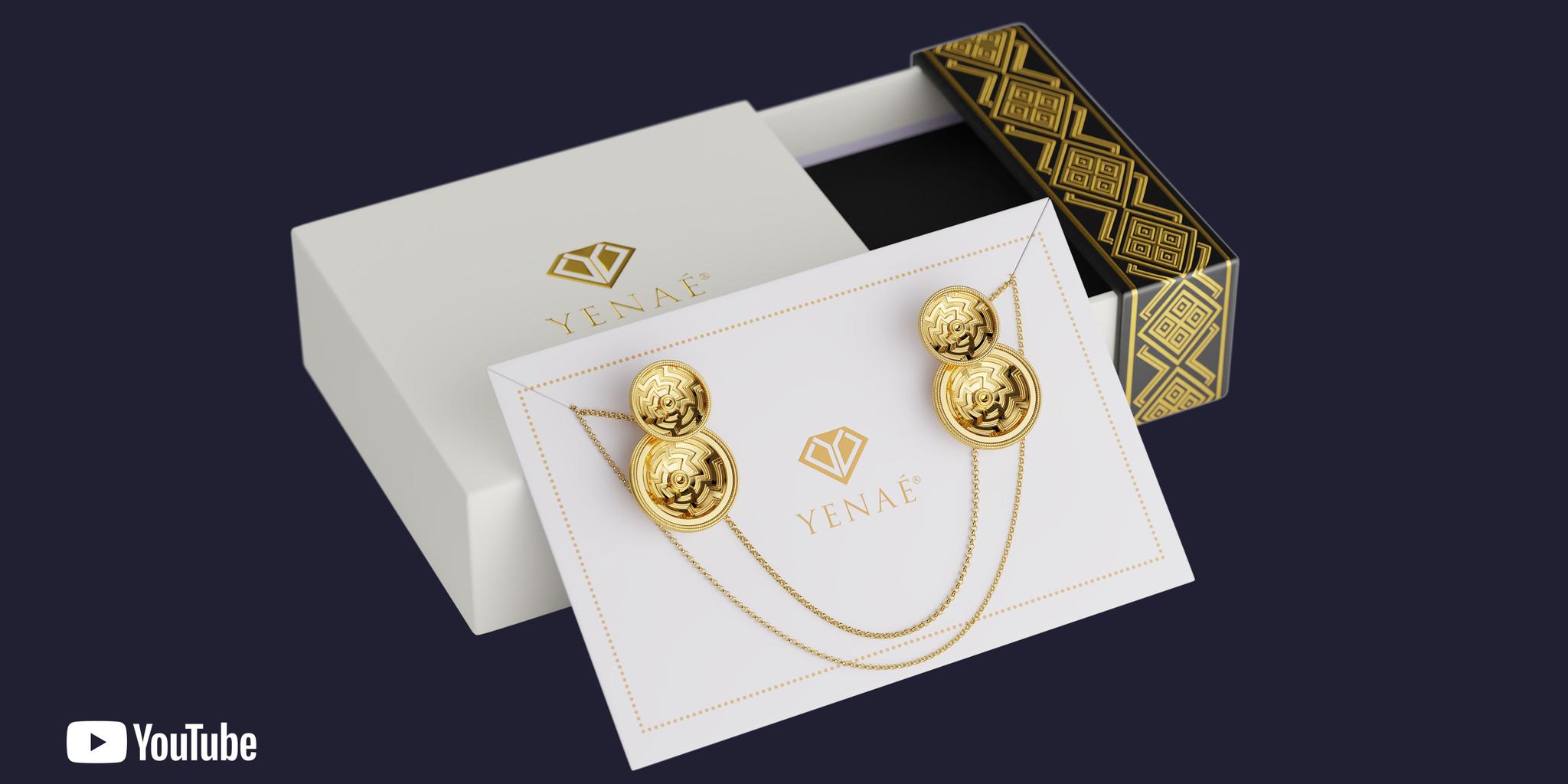 Multi-wear Jewelry - Sefed Earring - 14K Gold Plated | Yenaé