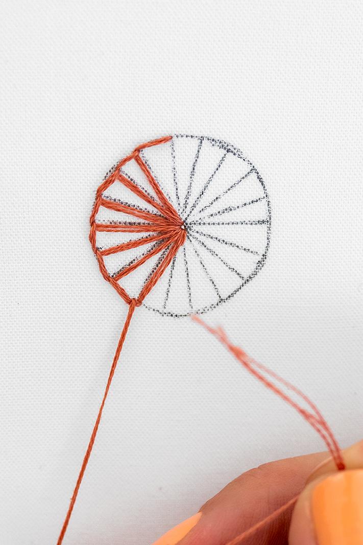 Buttonhole Wheel - Learn This Modern Embroidery Technique – Clever Poppy