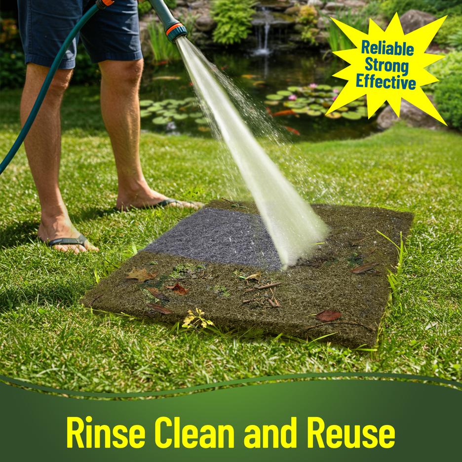Koi Pond Coarse Filter Pad Black Bulk Roll – Durable Media | Aquatic E ...