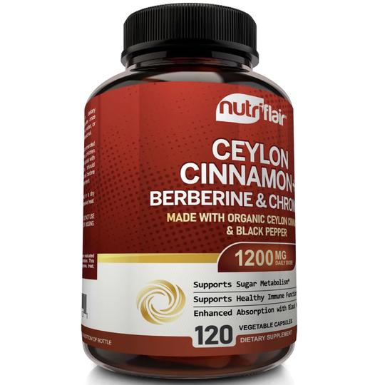 Ceylon Cinnamon + Berberine and Chromium supplement– NutriFlair