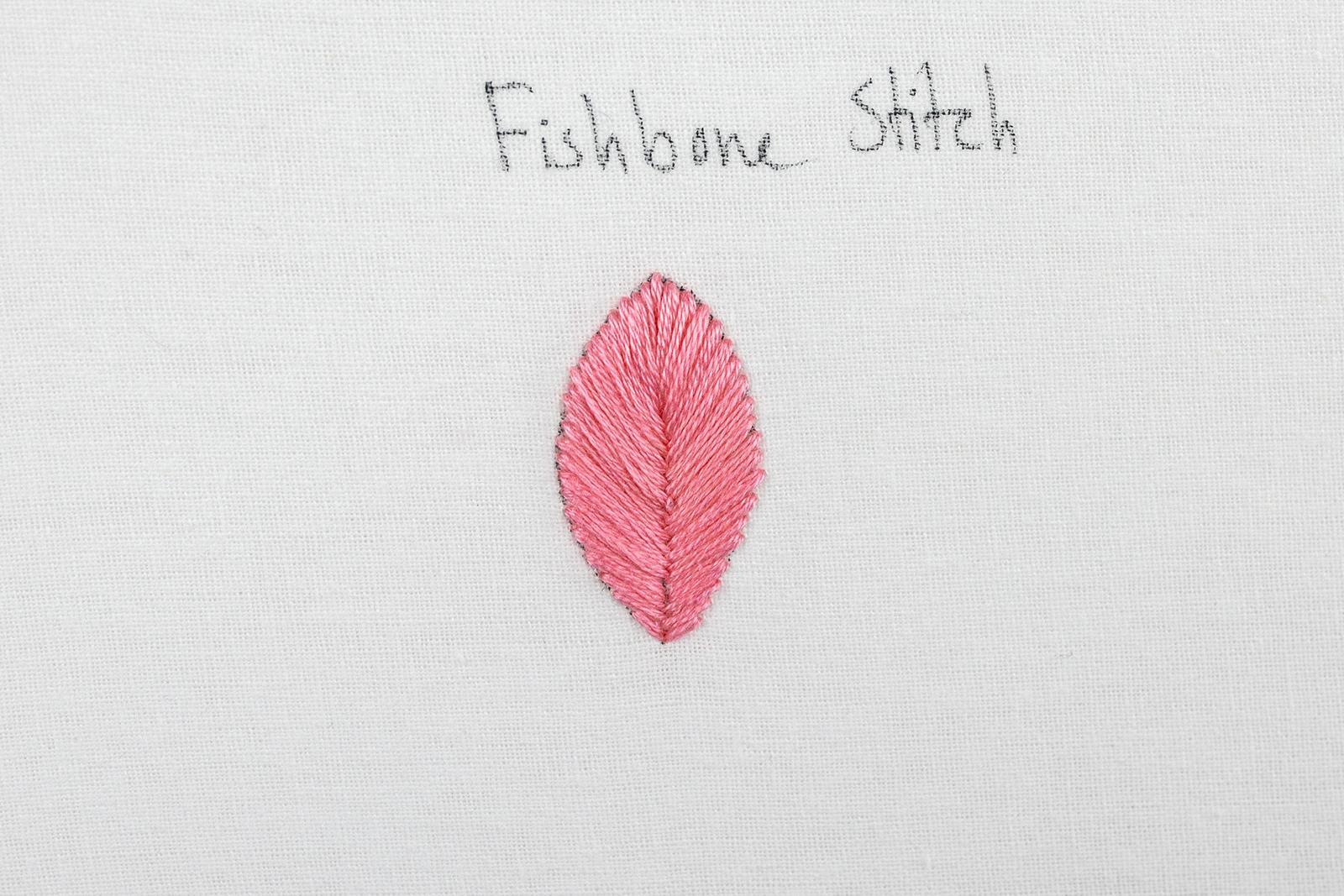 Fishbone Stitch - Learn How to Do This Modern Embroidery Technique ...