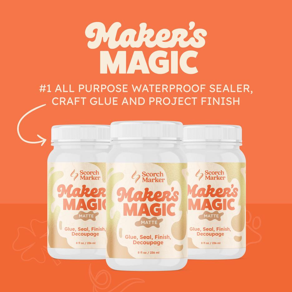 Maker's Magic Matte - 3 Pack | #1 Craft Glue, Waterproof Sealer ...