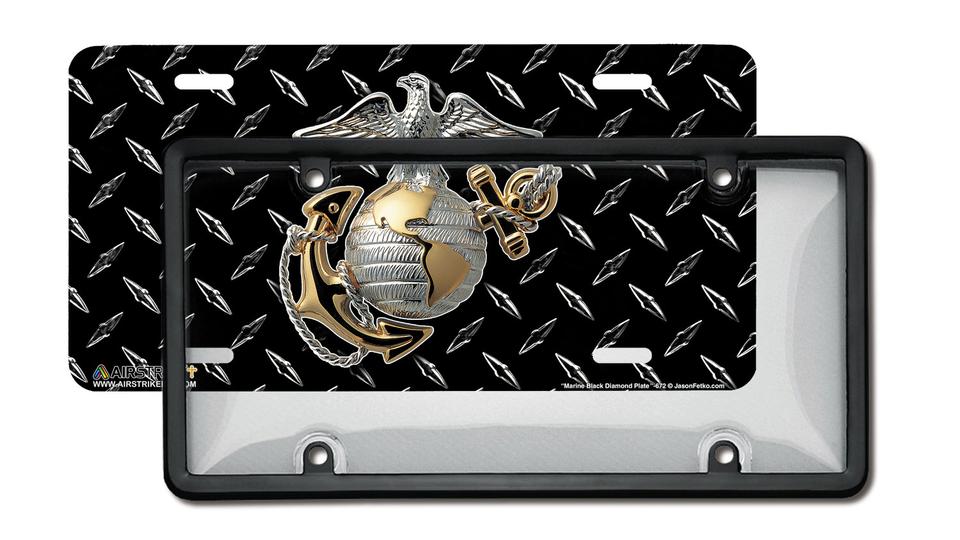 AIRSTRIKE Marine License Plate 672 airstrike-marine-license-plate-672