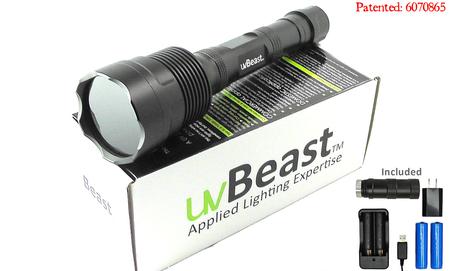 uvBeast Black Light UV Flashlight V3 365nm – FILTERED Ultraviolet - HI