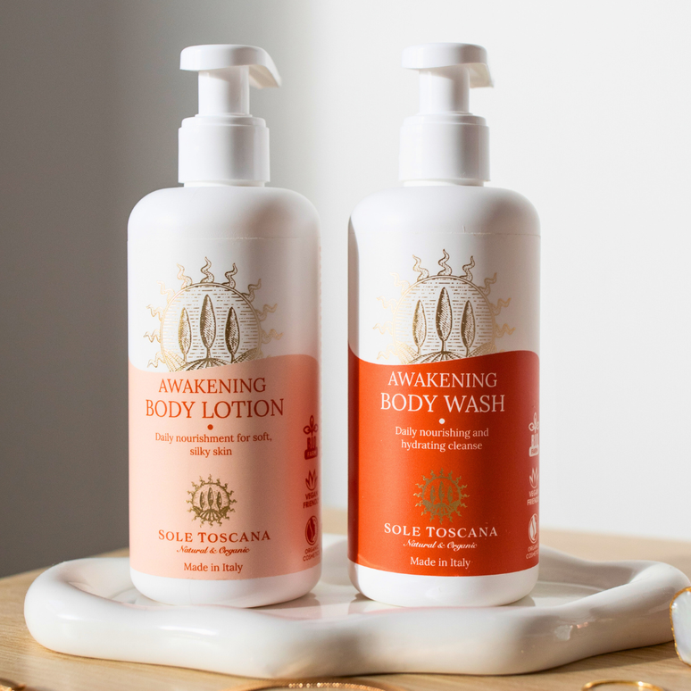 Awakening Body Wash & Lotion Set | Natural & Organic | Sole Toscana