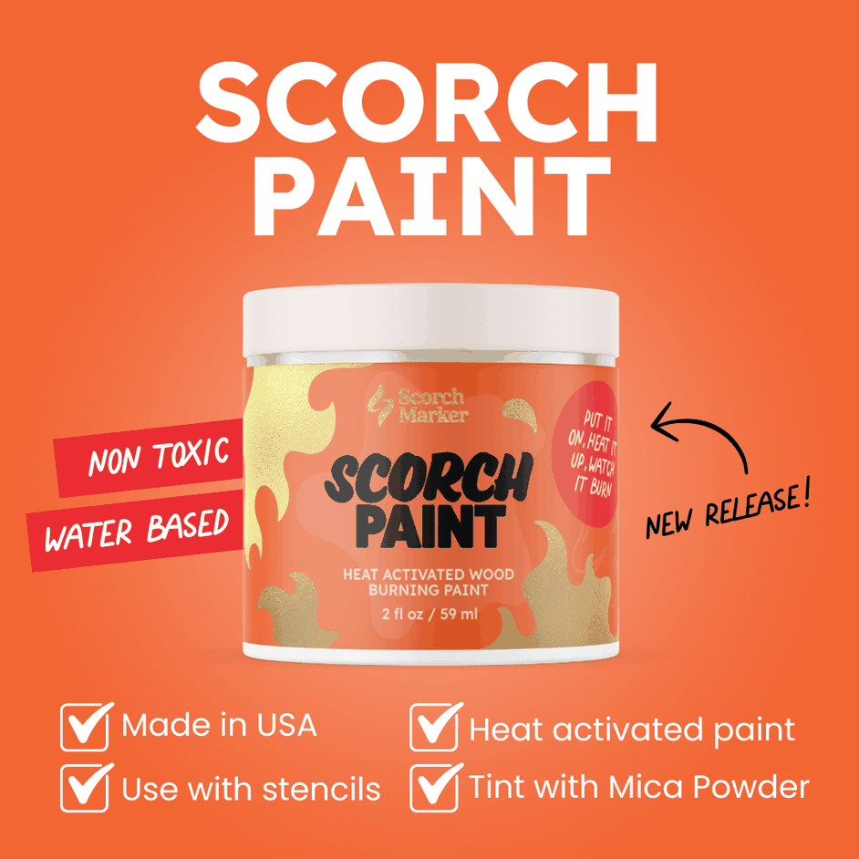 Scorch Paint - Heat Activated Craft Paint That Burns - Scorch Marker