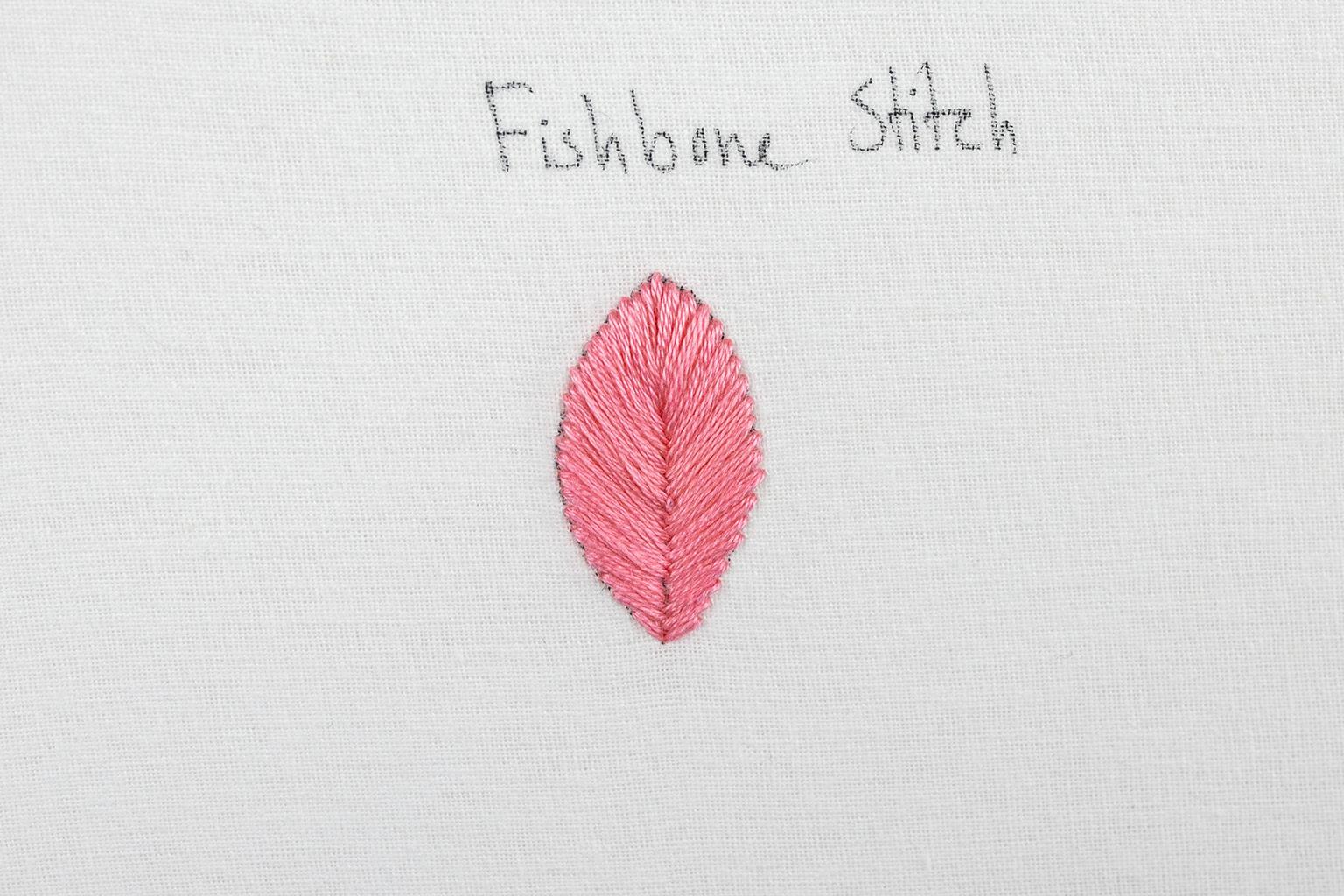 Fishbone Stitch - Learn How to Do This Modern Embroidery Technique ...