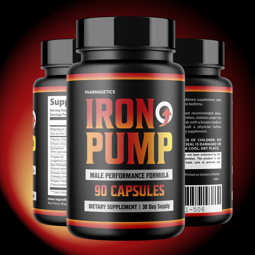 Iron Pump Male Performance Formula 12 Bottles 1080 Capsules – pharmagetics