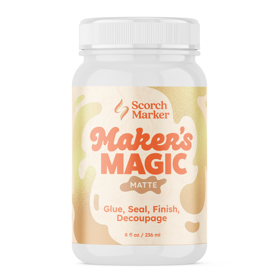 Maker's Magic Matte - #1 Craft Glue, Waterproof Sealer, Decoupage ...