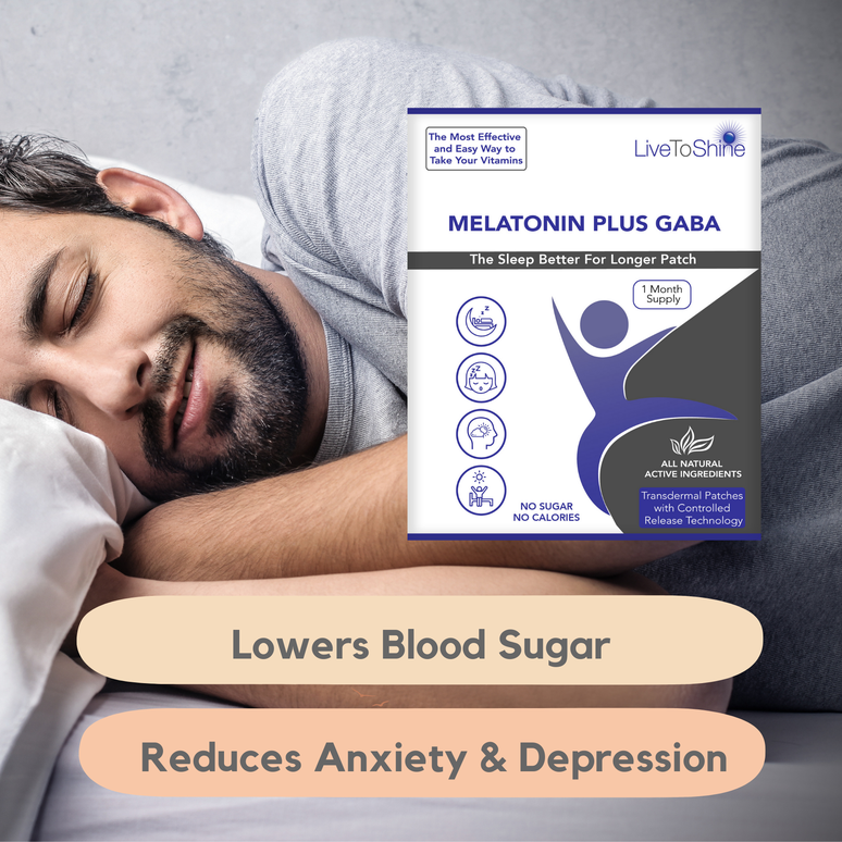 Melatonin & GABA Natural Sleep Aid Patch - LiveToShine