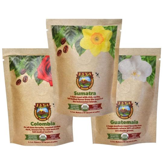 Coffee Lover Organic Coffee Sampler Set