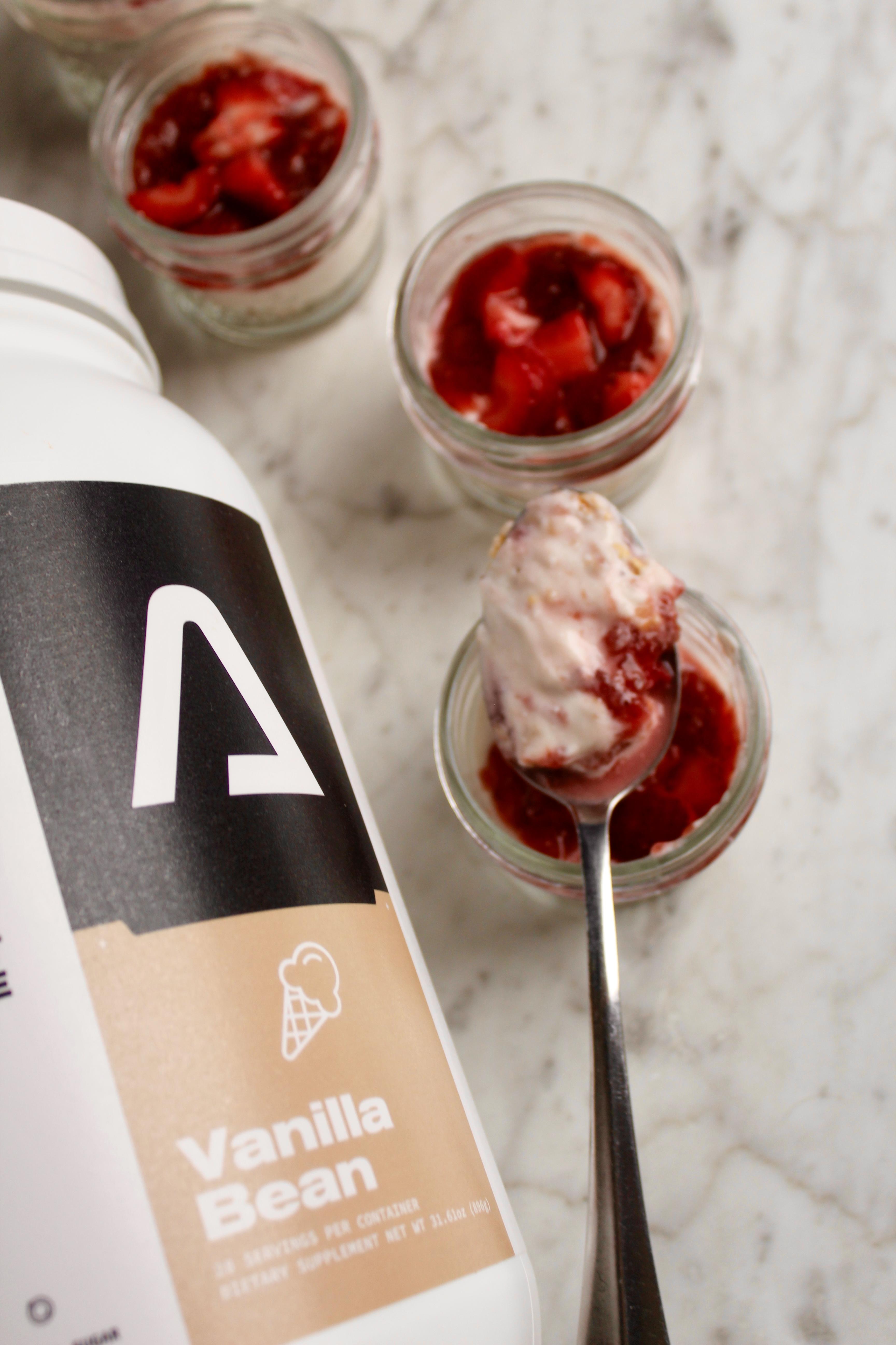 Mini Protein Cheesecake Jars - Astroflav