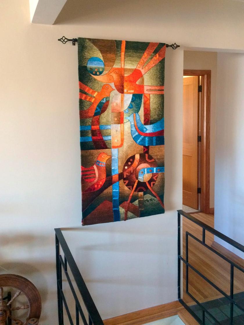 Tapestry "Five Manta Ray Fish" - Size 39 x 62"