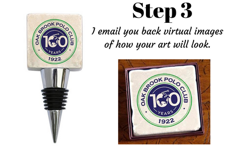 Custom Bottle Stopper with Your Polo Club Logo, Gift for Polo Equestri