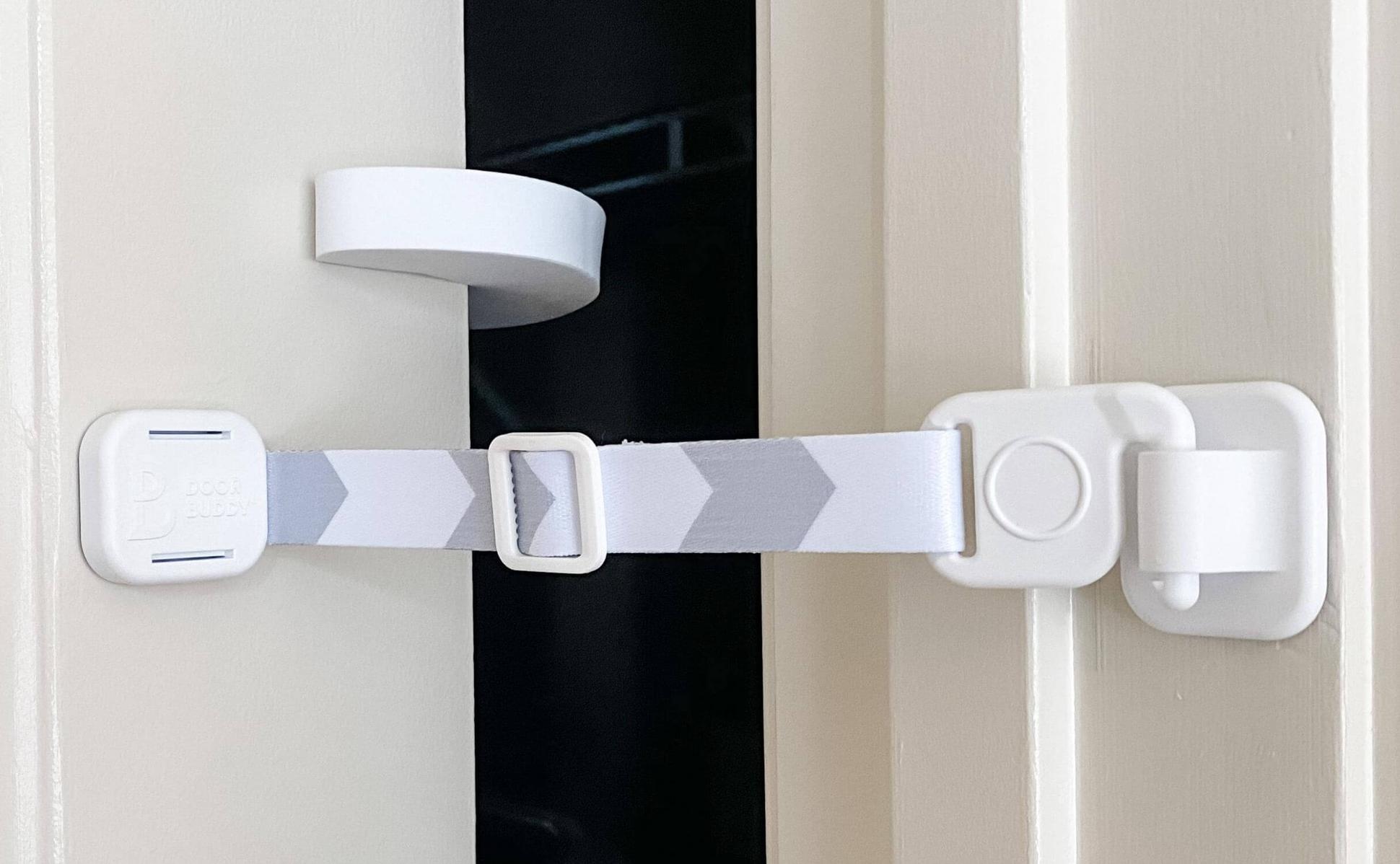 Door Buddy® Baby Proof Door Lock Plus Foam Finger Pinch Guard