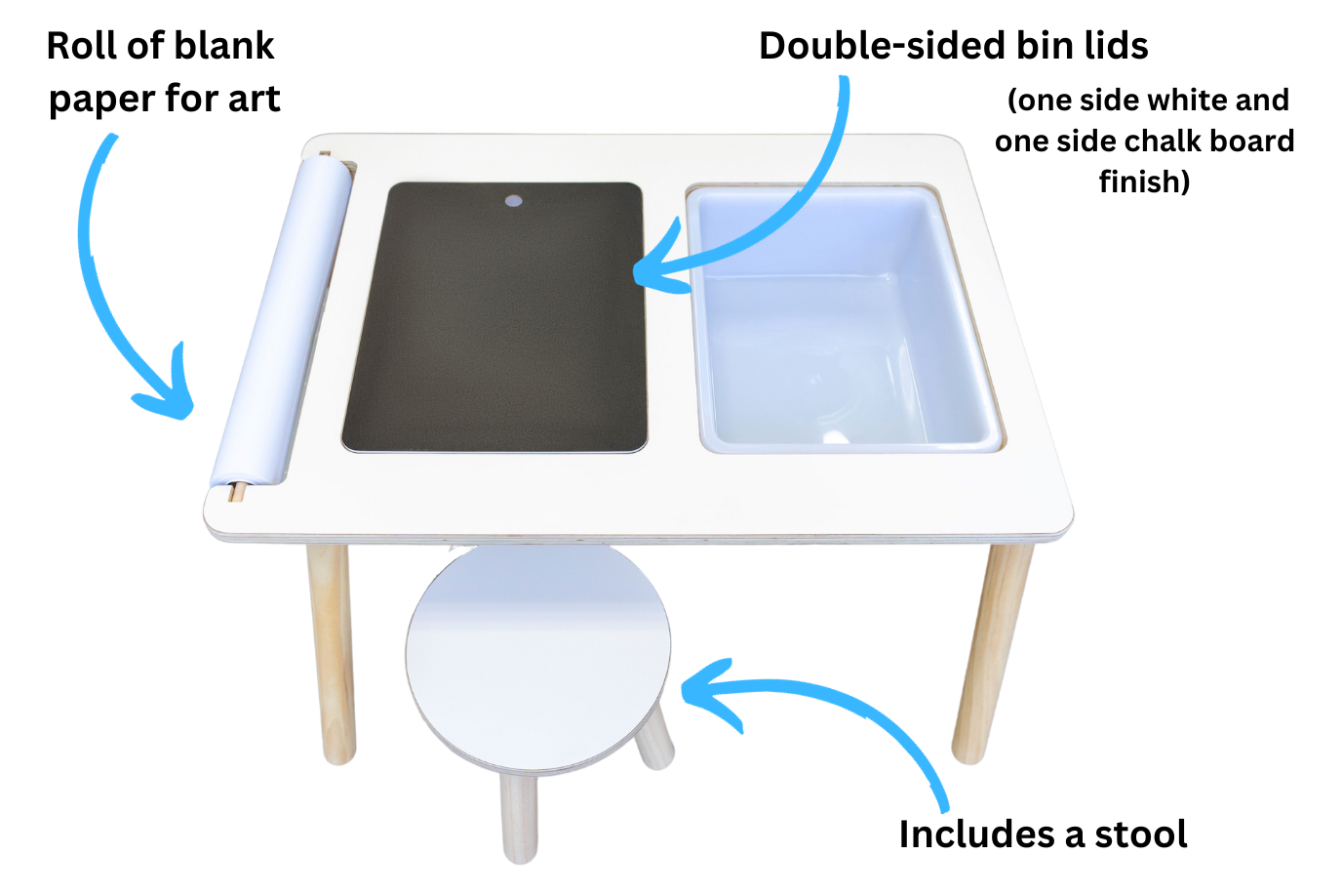 Sensory Bin Table and Stool I The Montessori Room